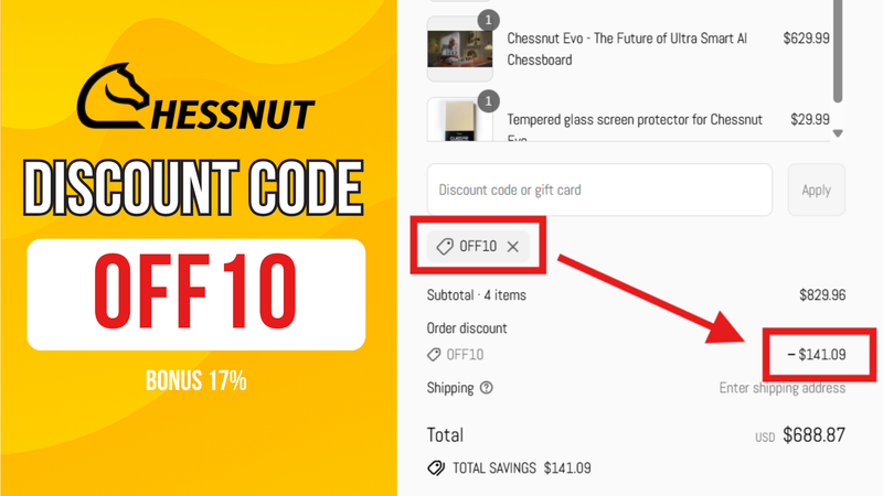 How to Use the Chessnut Discount Code OFF10 to Get Extra 17% OFF ...