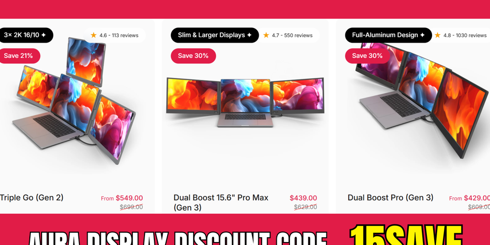 Triple Monitor Ultimate Guide 2026 – Save $15 with Aura Displays ...