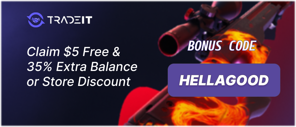 Tradeit.GG Promo Code HELLAGOOD: Get $5 for Free + 35% Bonus - Spring Builders