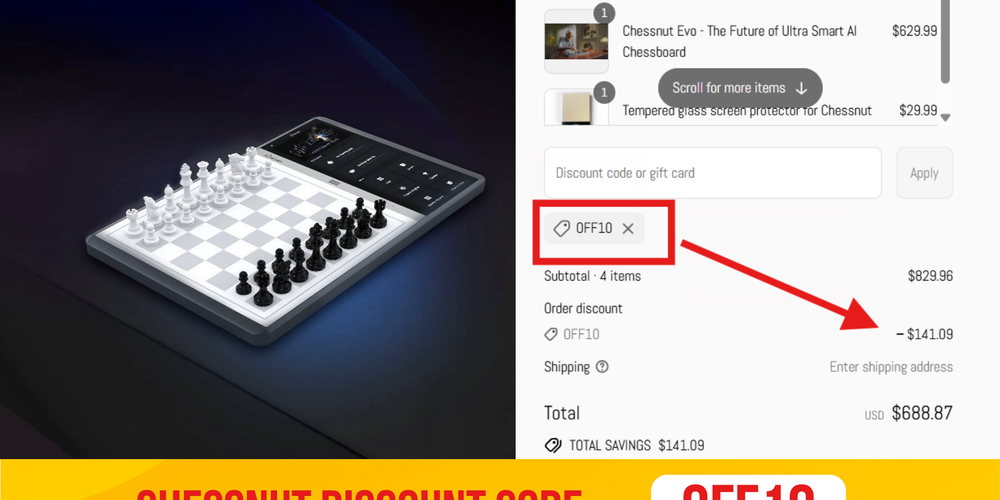 Chessnut Evo Discount Code OFF10 – Extra 17% OFF (Updated 2026 ...