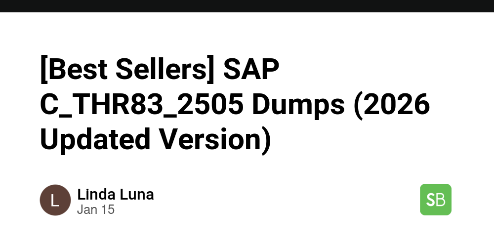 [Best Sellers] SAP C_THR83_2505 Dumps (2026 Updated Version) - Spring ...