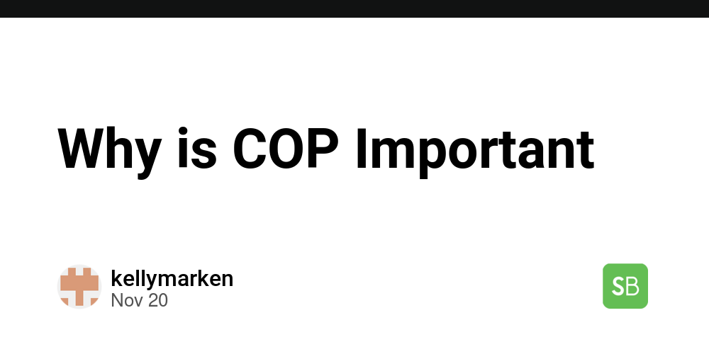 Why is COP Important - Spring Builders